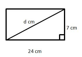 Panjang diagonal persegi panjang yang panjangnya 2...