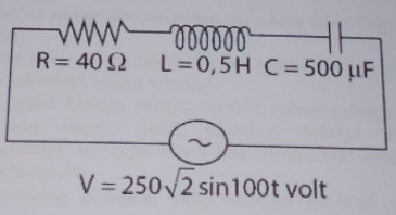 Dari rangkaian listrik R-L-C di atas nilai impedan...