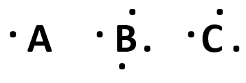 Gambarkan struktur dot-Lewis untuk atom A, B, dan ...