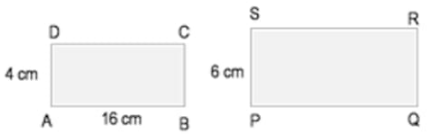Diketahui dua buah persegi panjang ABCD dan perseg...