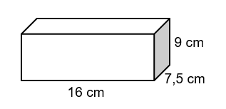 Hitunglah volume balok berikut!