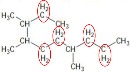 Berapakah jumlah atom C primer, sekunder, dan ters...