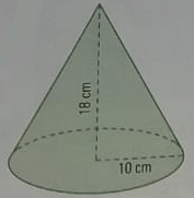 Tentukan volume kerucut berikut! c.