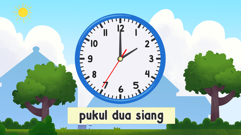 Perhatikan gambar berikut! Jam tersebut ...