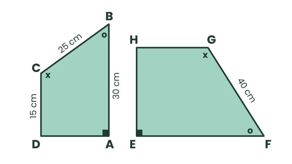 Perhatikan gambar! Trapesium ABCD dan EFGH a... Perhatikan gambar! Trapesium ABCD dan EFGH a...